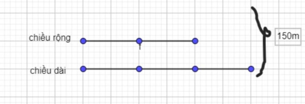 Toán Lớp 5: Một sân trường hình chữ nhật có nửa chu vi là 0,15 km, chiều rộng bằng 2/3 chiều dài ...