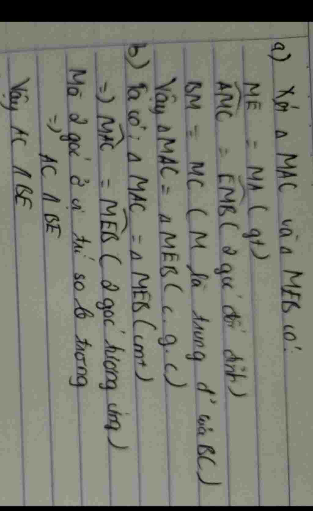 Toán Lớp 7: Cho tam giác ABC (AB