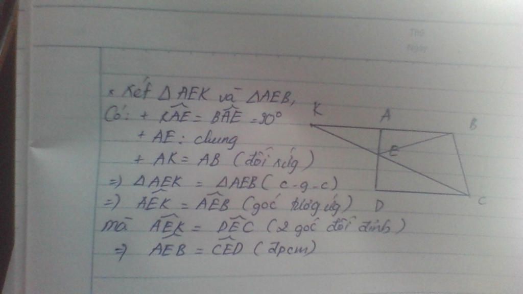 Toán Lớp 8: Cho hình thang vuông ABCD góc A bằng góc D bằng 90 độ. Gọi ...